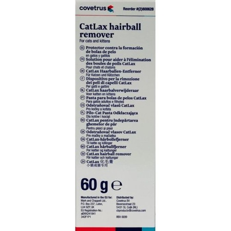 Pasta pentru a elimina ghemotoacele de par, CatLax hairball remover 60g ...