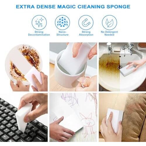 Bureti magici melamina - Set 10 bucati, 2x6x10cm, Alb - eMAG.ro