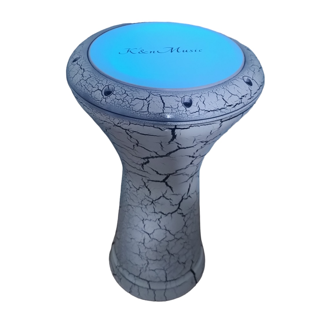 Tarabana Alb Negru cu Telecomenzi Led Lumina Inaltime 44 cm Diametrul ...