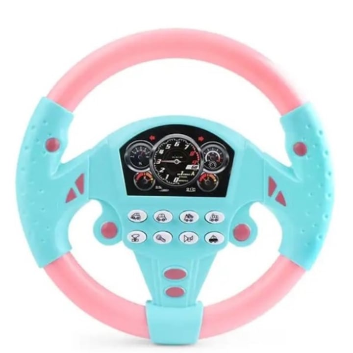 Volan de jucarie cu ventuze, roz, 3 ani+ - eMAG.ro