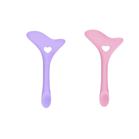 Set 2 sabloane eyeliner, Silicon, Mov/Roz - eMAG.ro