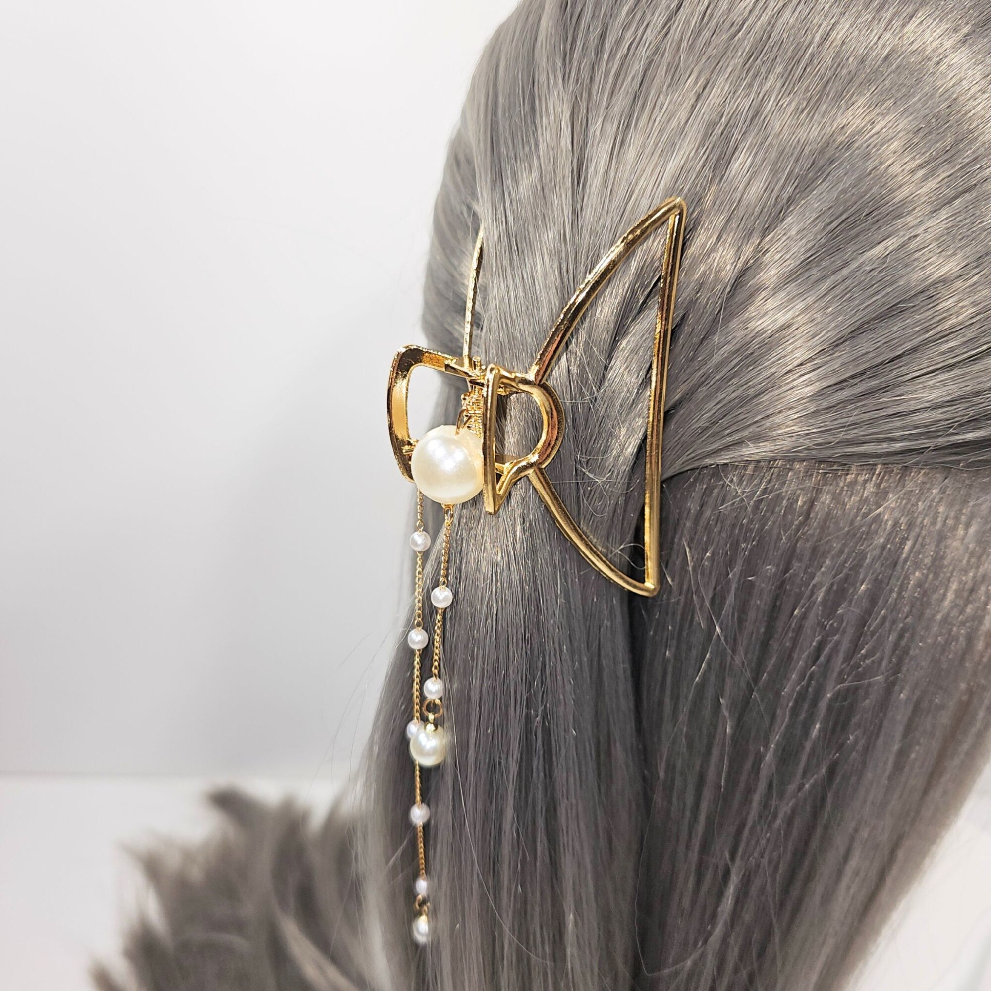 Clama par aurie cu lant si perle - eMAG.ro