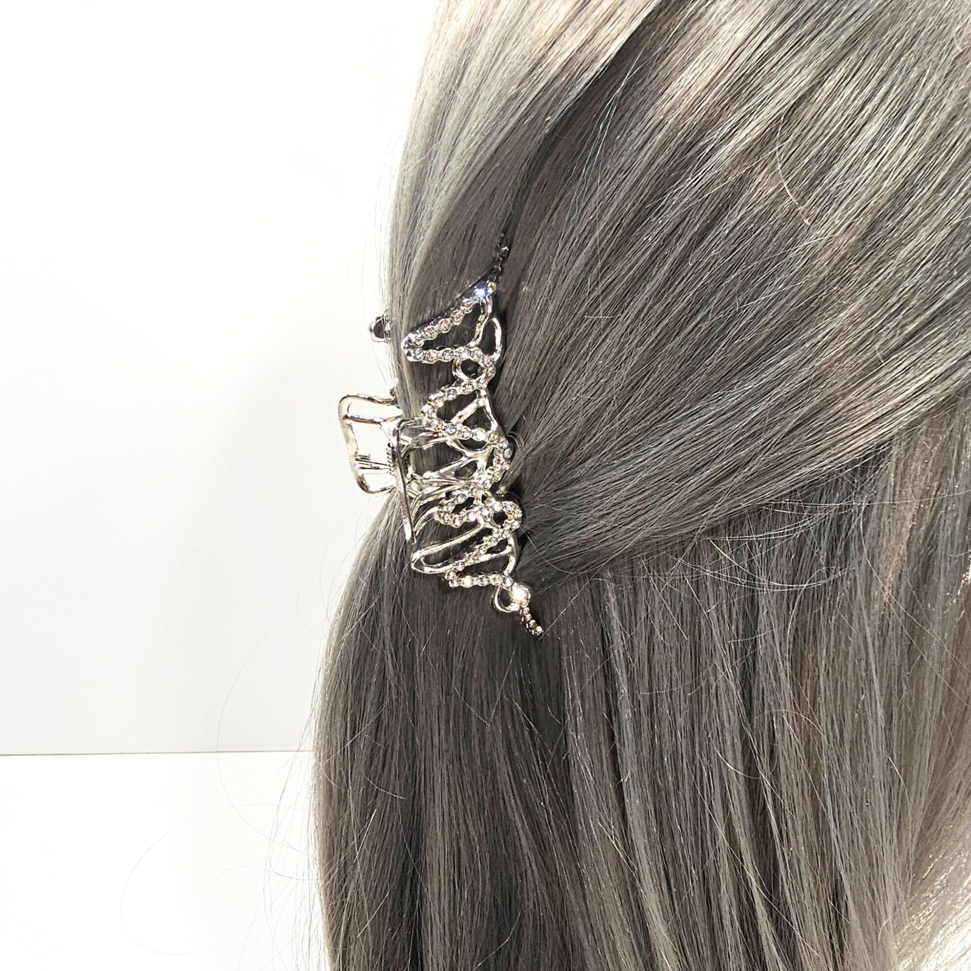 Clama par argintie cu strasuri - eMAG.ro