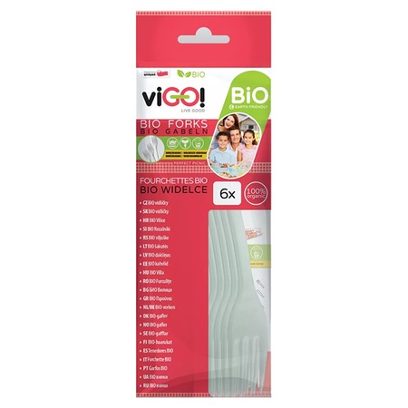 Furculite biodegradabile, Vigo!, Plastic - eMAG.ro