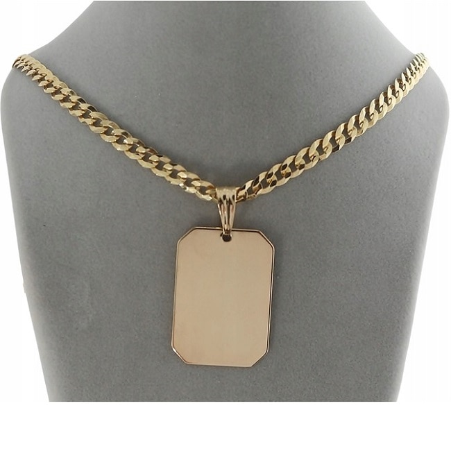 Colier barbati, Amor, Argint 925, Auriu - eMAG.ro