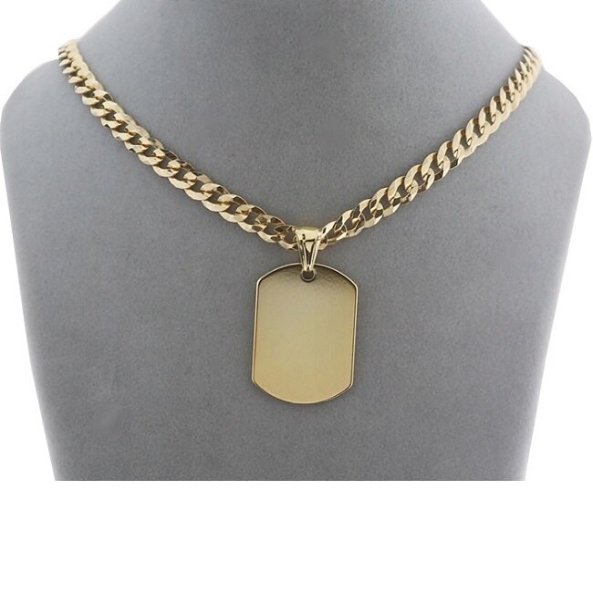 Colier barbati, Amor, Argint 925, Auriu - eMAG.ro