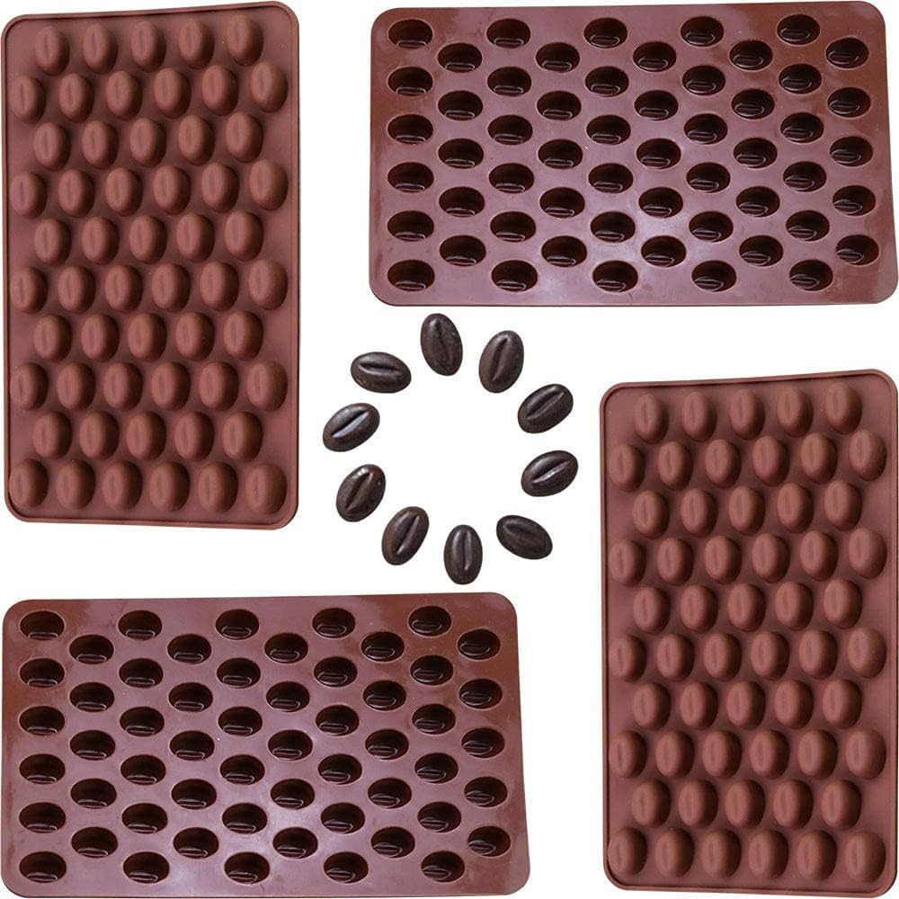 Set 4 tavi forme prajituri, Silicon, Maro - eMAG.ro