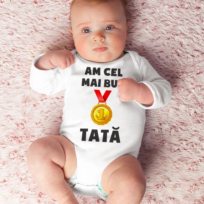 Body bebe, Am cel mai bun tata, 12-18 luni, maneca lunga, bonisa ...