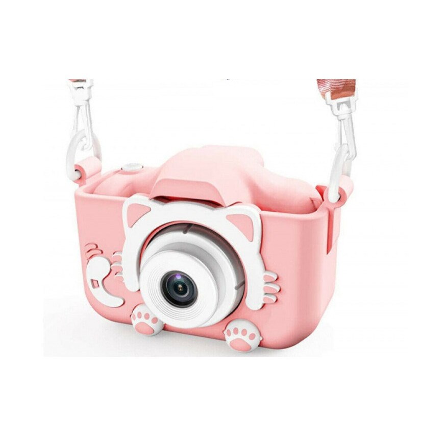 Aparat foto digital pentru copii, Homyl, Plastic, Roz - eMAG.ro