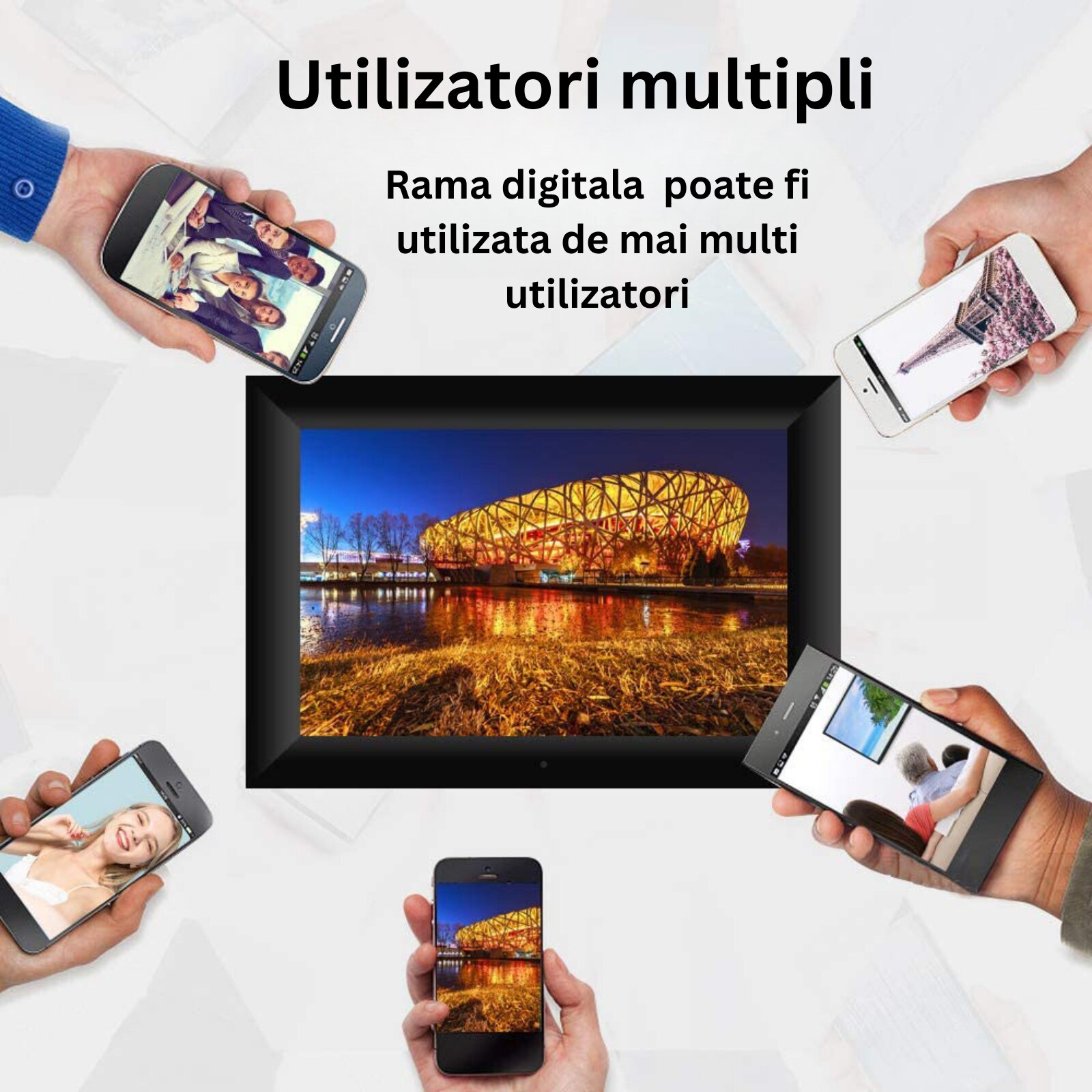 Rama Foto Digitala Infiniteea™ WIFI, 10.1 inch, Memorie Interna 32G ...