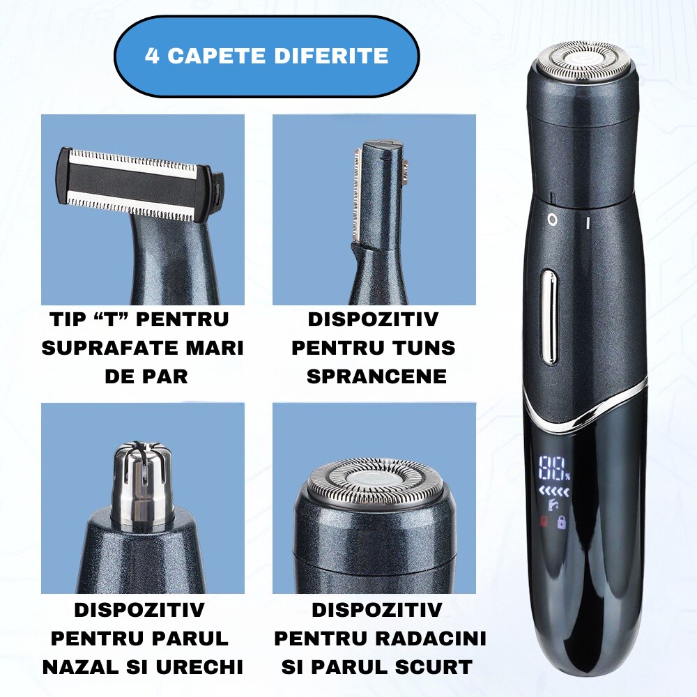 Aparat Multifunctional Profesional de Barbierit KUALIBO®, REINCARCABIL ...