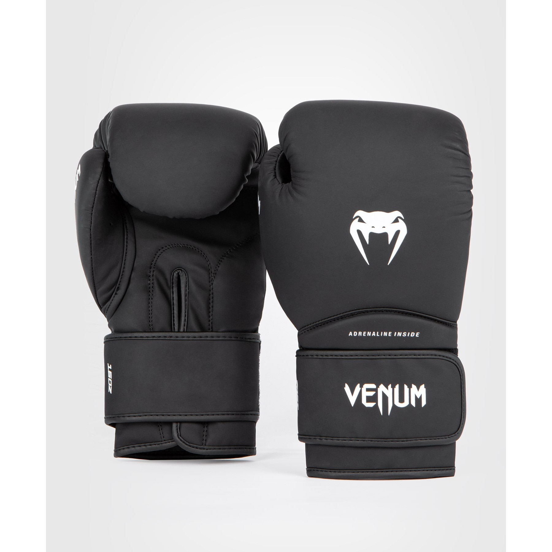 Manusi de box, Venum, 14oz, Piele ecologica, Negru/Alb - eMAG.ro