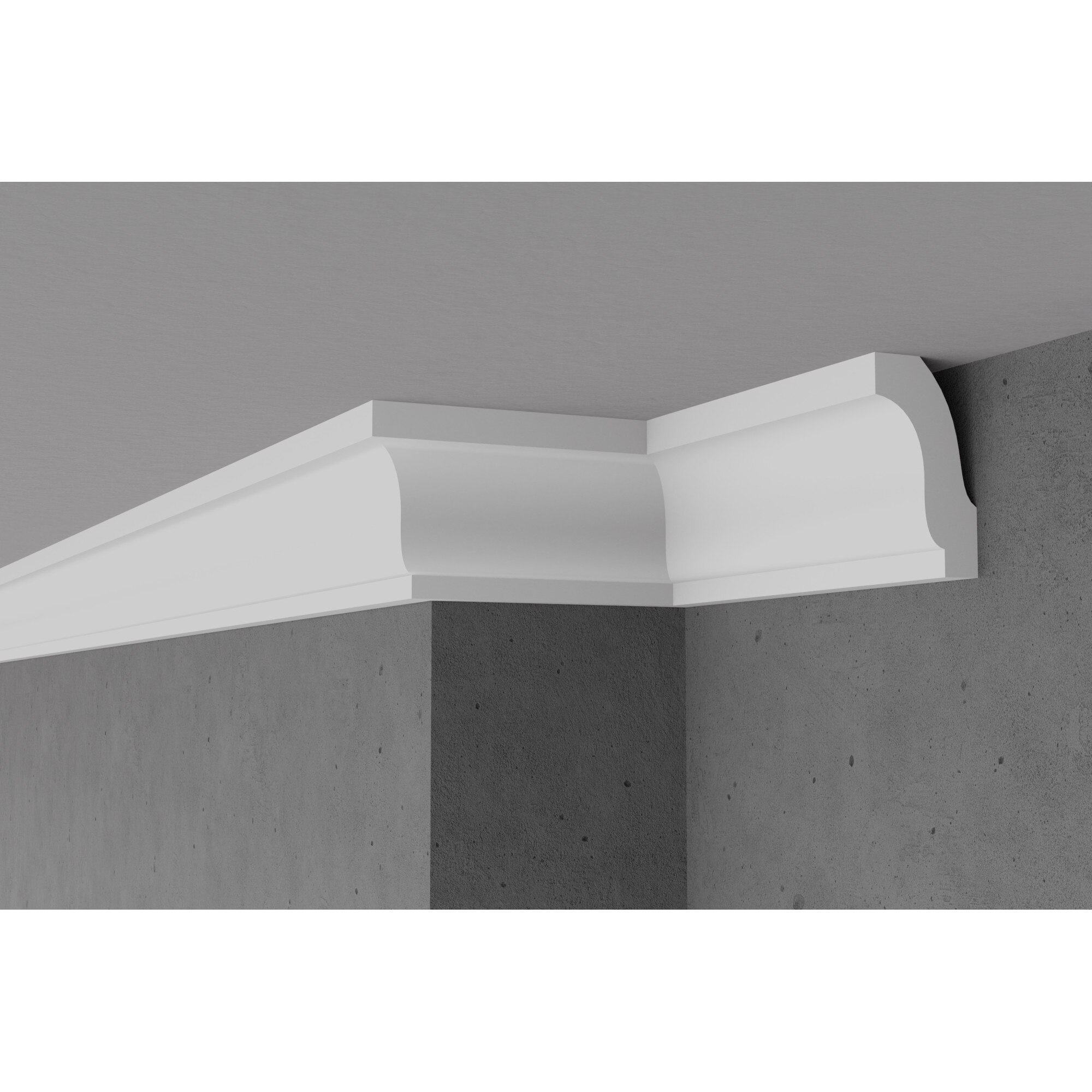 Cornisa tavan, ELHARE, Styrodur XPS, Alb, FLK5A/55x100x2000 - eMAG.ro