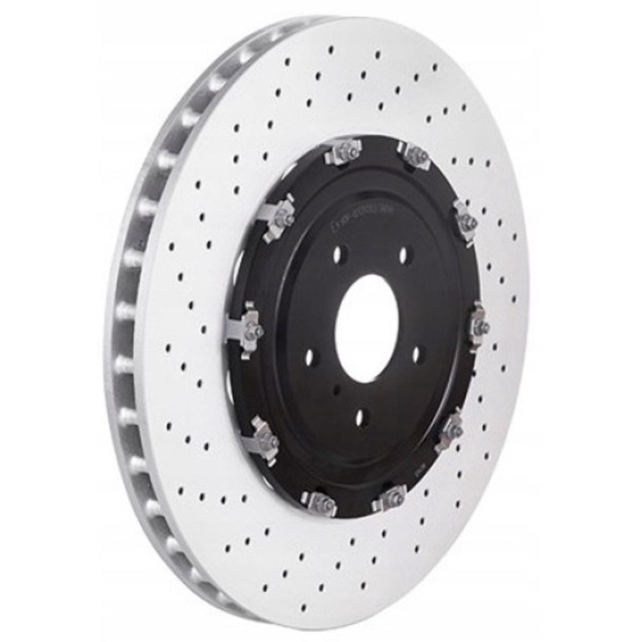 Set 2 discuri frana 09.B386.13, BREMBO, Argintiu - eMAG.ro
