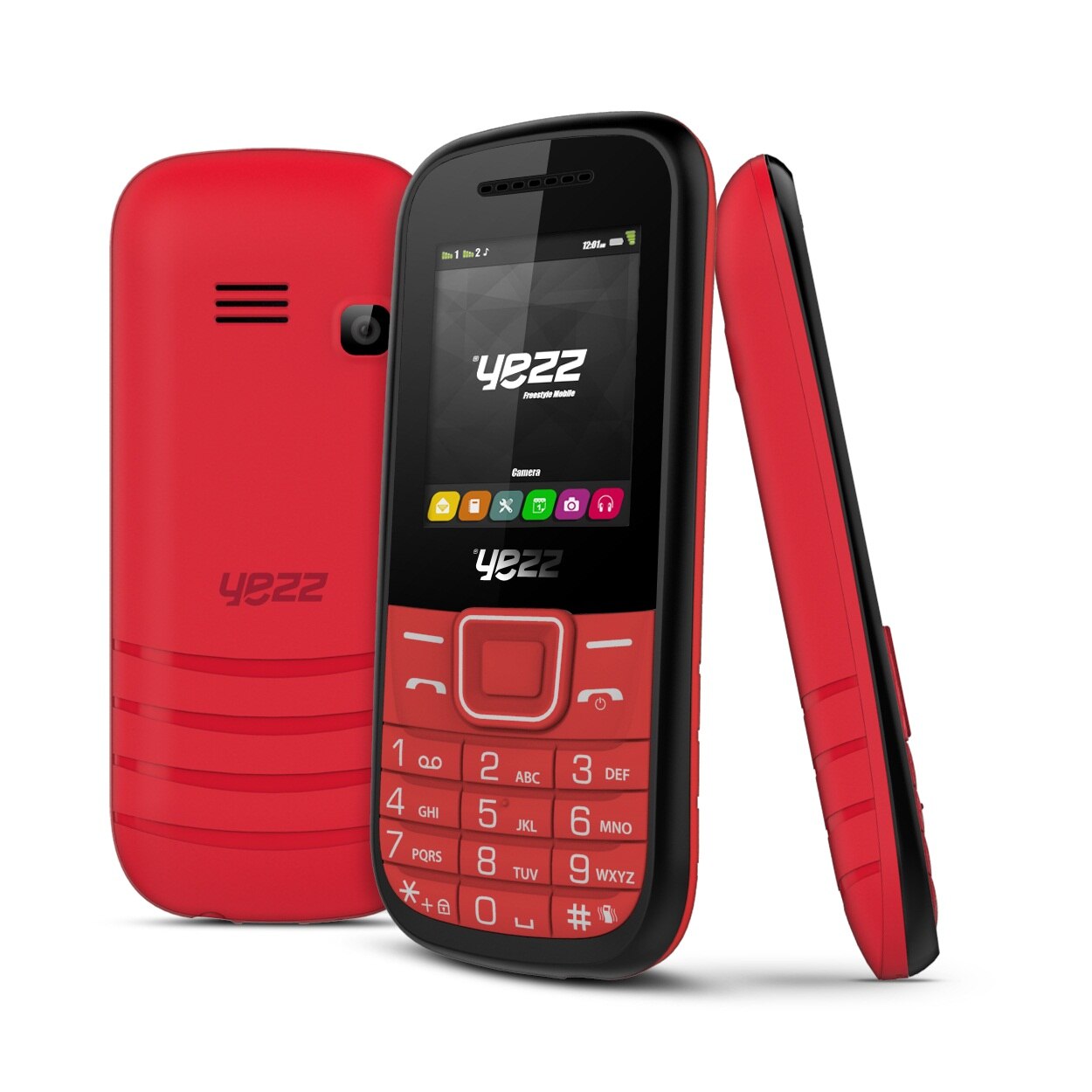 Telefon mobil Yezz Clasic Series C21A, Dual SIM, Red - eMAG.ro