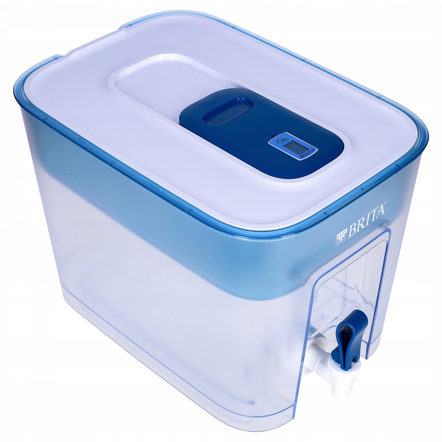 Set Dozator cu filtru de apa, Brita, Flow, 4 x filtre, 8.2l, Albastru ...