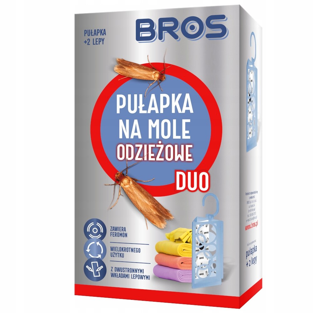 Set 4 Capcane insecte, Bros, Impotriva moliilor, Multicolor - eMAG.ro