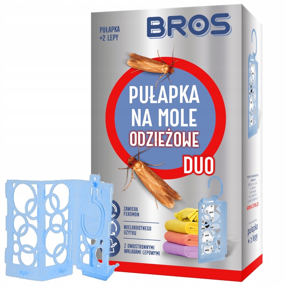 Set 4 Capcane insecte, Bros, Impotriva moliilor, Multicolor - eMAG.ro