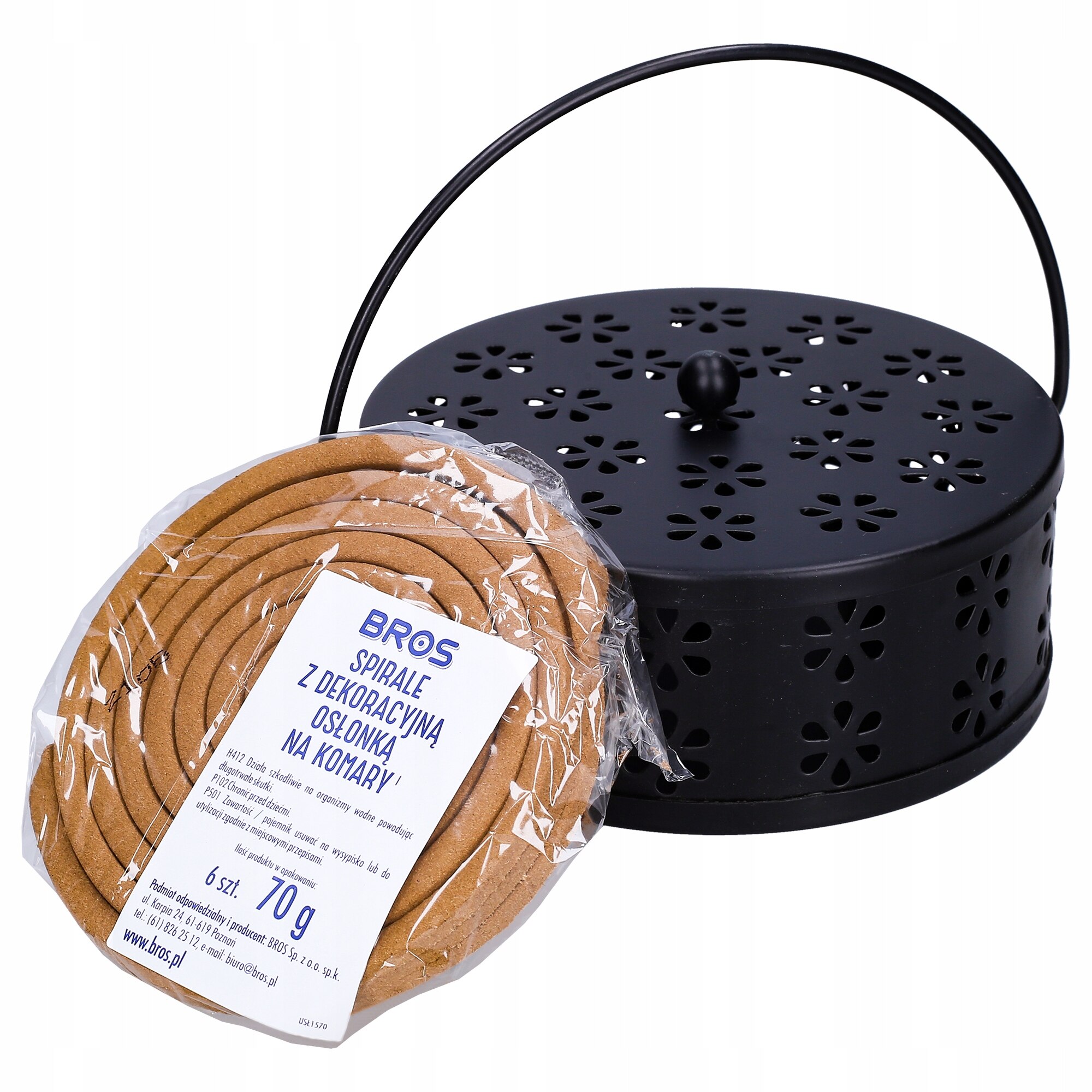 Set 3 Capcane insecte, Bros, Impotriva tantarilor, Spirala, Otel, Negru ...