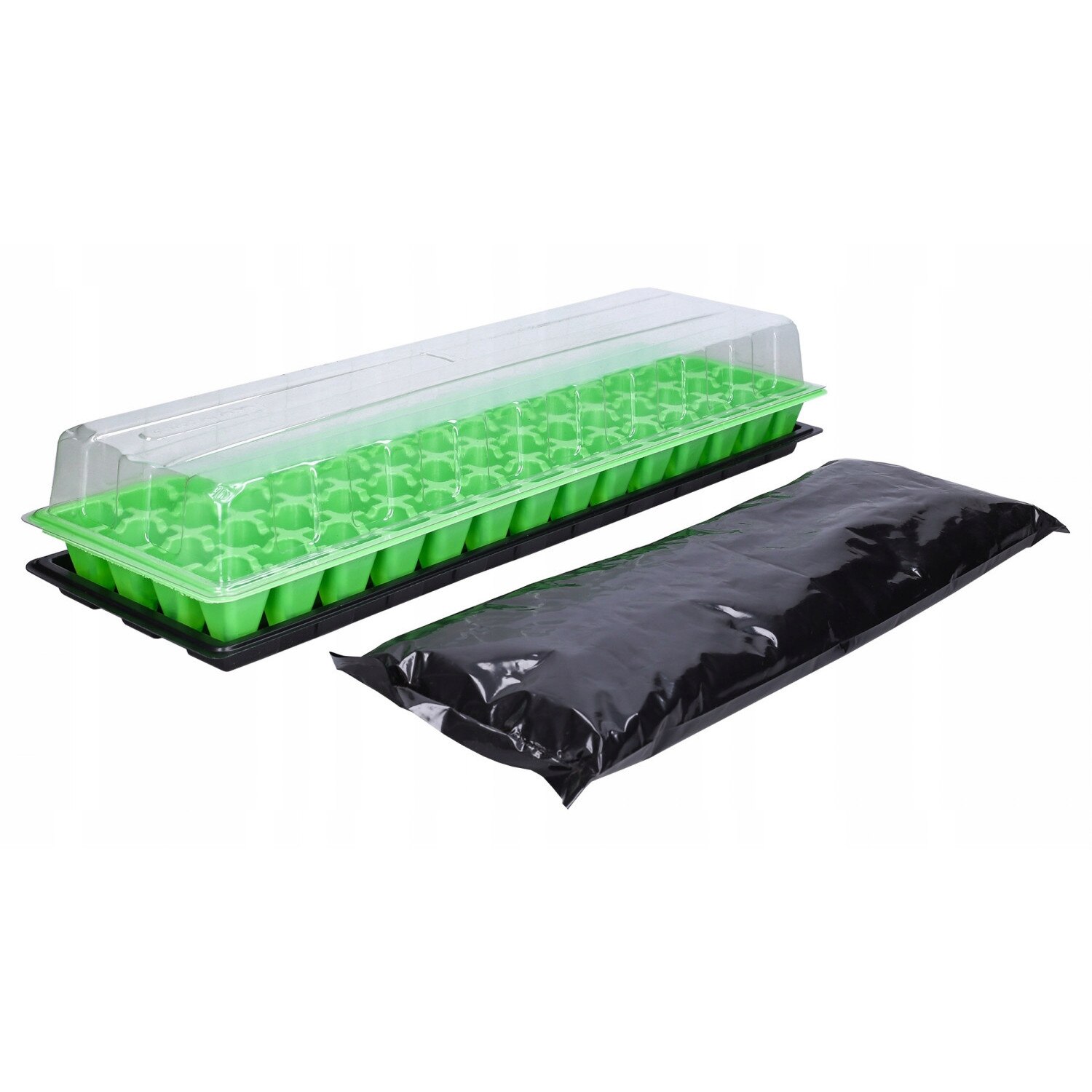 Set 2 Tavi mini-sera, JRK, Plastic, Negru/Verde - eMAG.ro