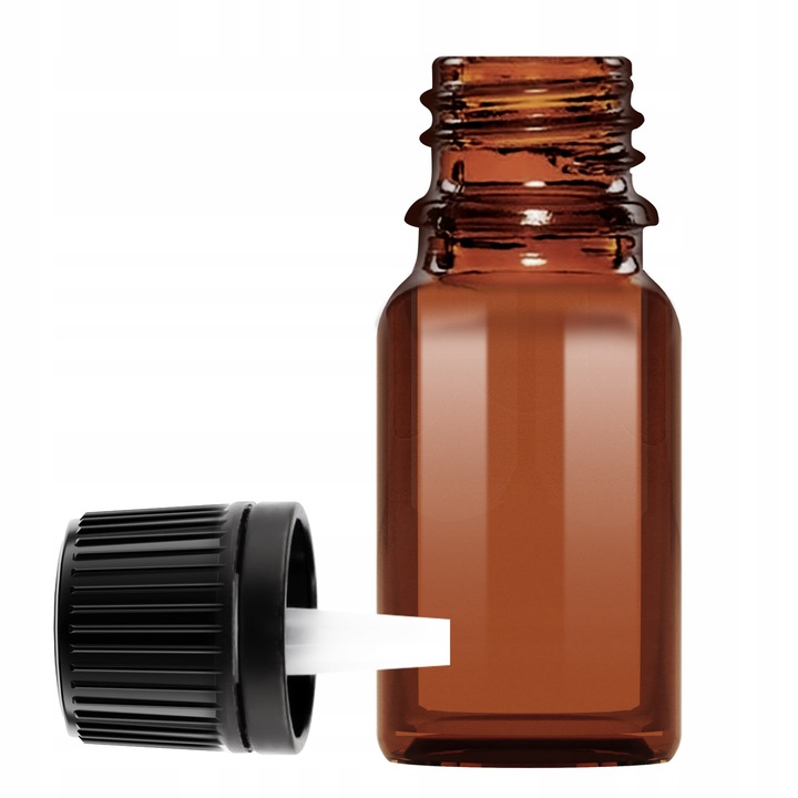 Set 10 sticlute cu pipeta, Sticla, 10ml, Maro - eMAG.ro