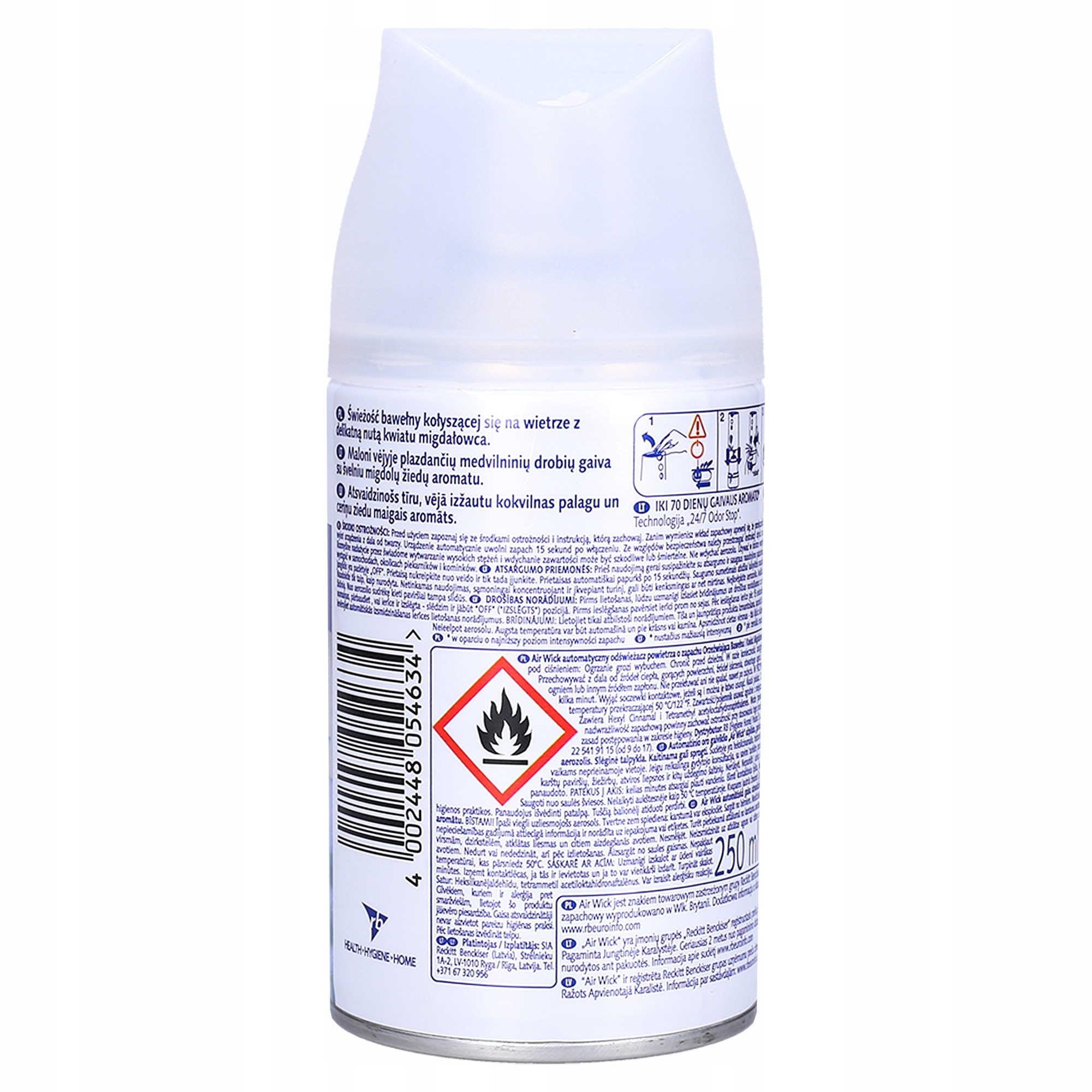 Set 3 odorizante pentru camera, Air Wick, Bumbac/Floare de migdal - eMAG.ro