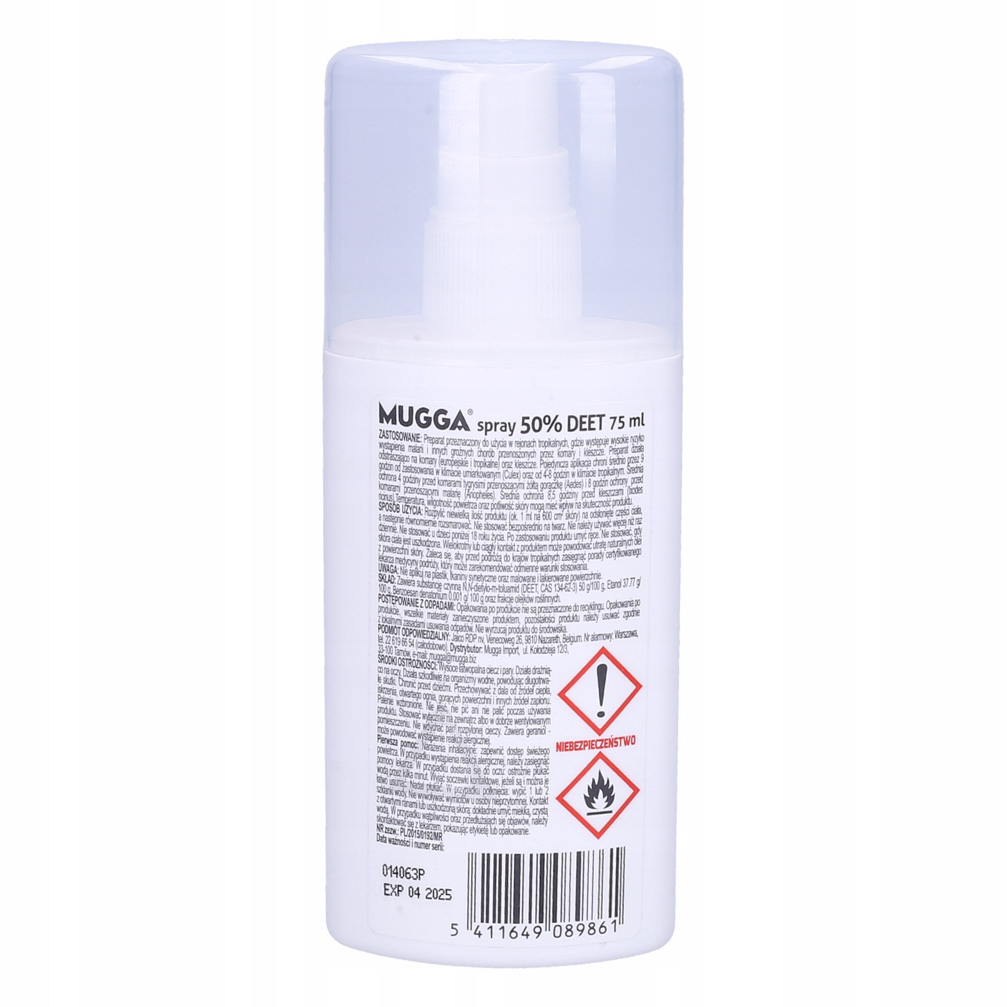 Spray pentru tantari si capuse Mugga, 75ml, 4 buc - eMAG.ro