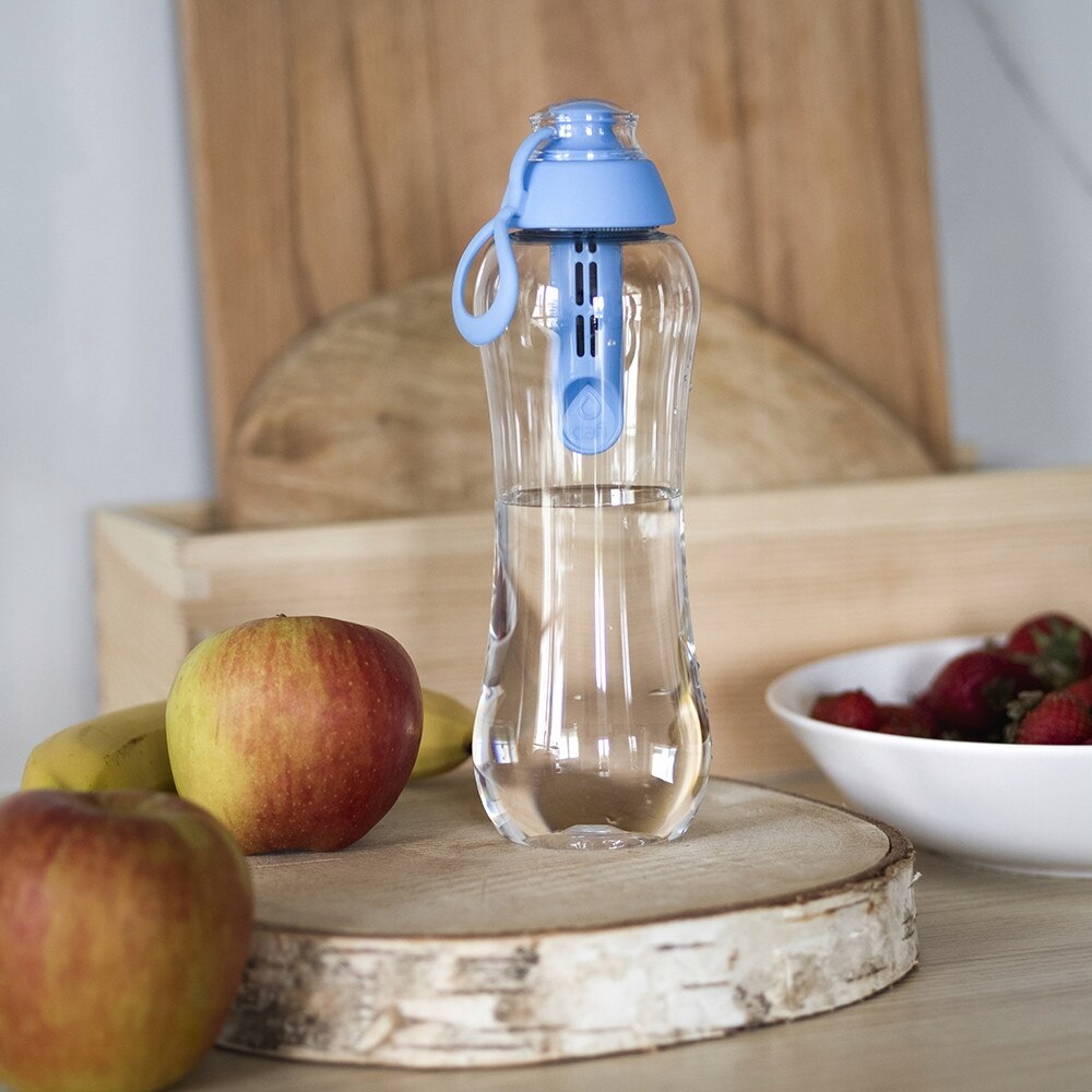Sticla cu filtru apa, DAFI, 2 x Cartuse, 0.7l, Albastru - eMAG.ro
