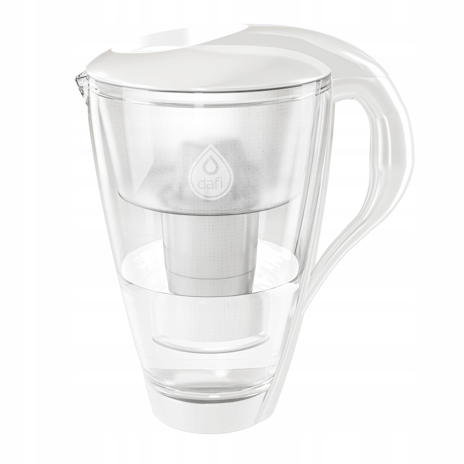 Cana filtranta, Dafi, Sticla, 1 x Filtru, 2L, Alb - eMAG.ro