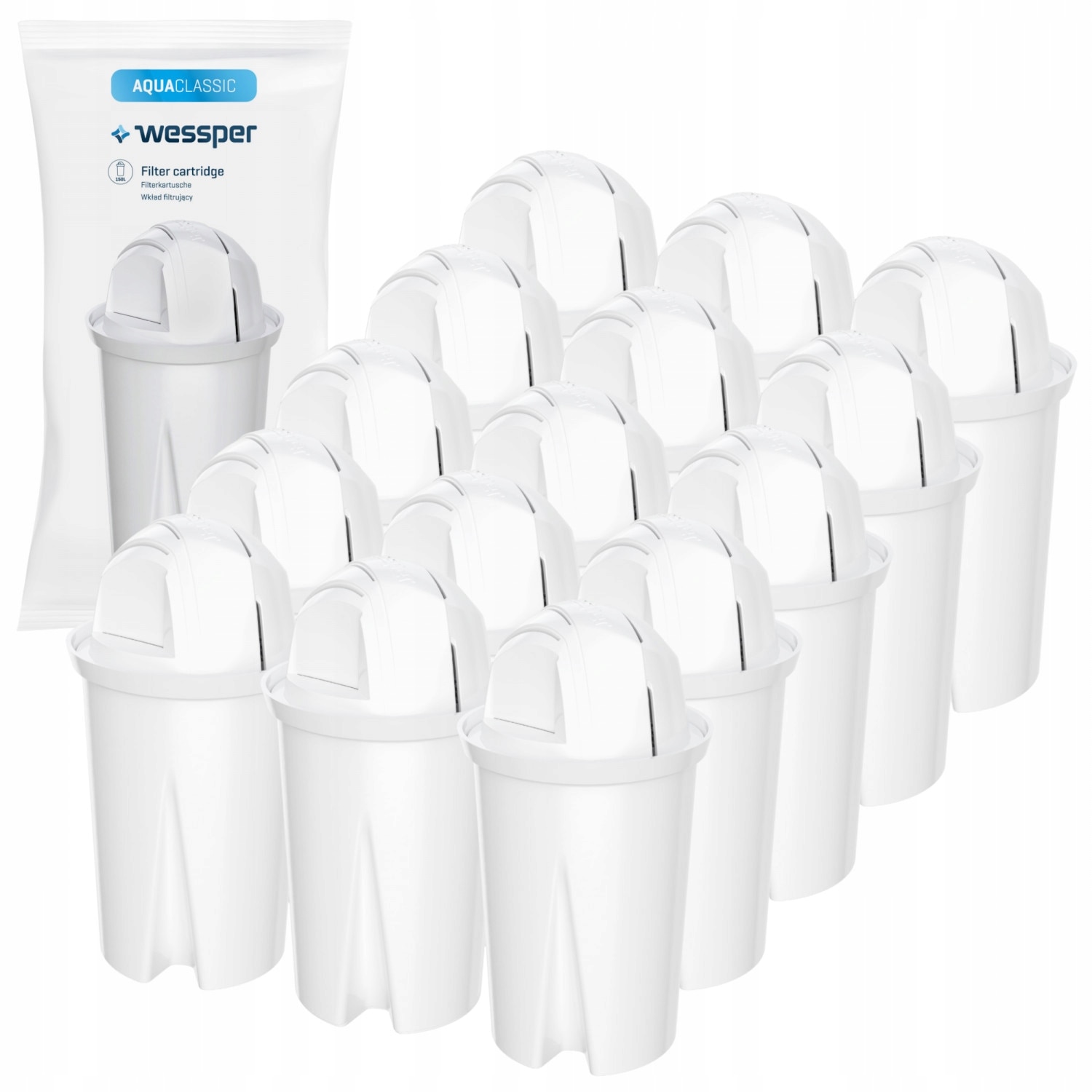 Set 15 filtre pentru can filtranta, Wessper, 150l, Alb - eMAG.ro