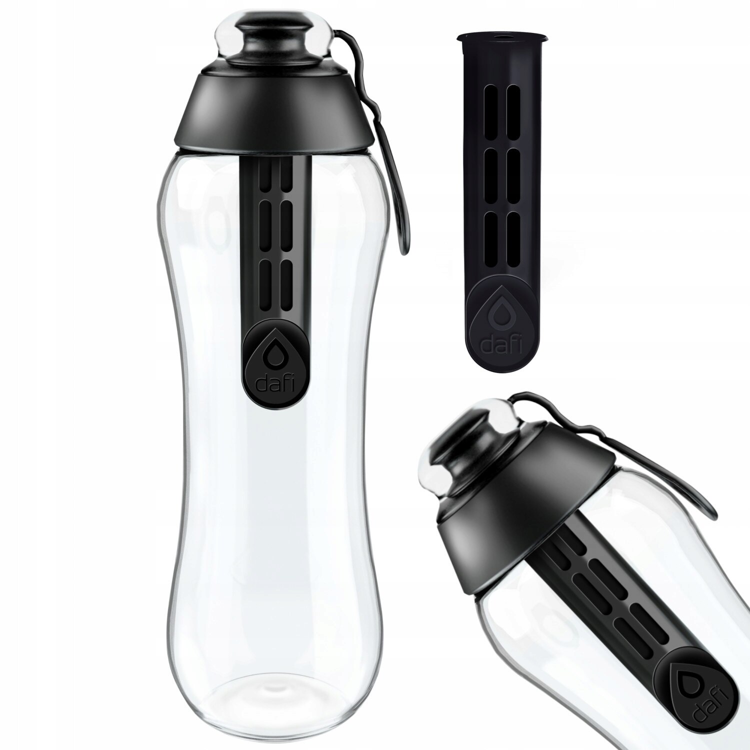 Set sticla filtranta si filtru, Dafi, 0.3L, Negru - eMAG.ro