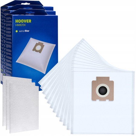 Set 12 saci aspirator, Hoover, Compatibil HOOVER TELIOS EXTRA H81, Cu 3 ...