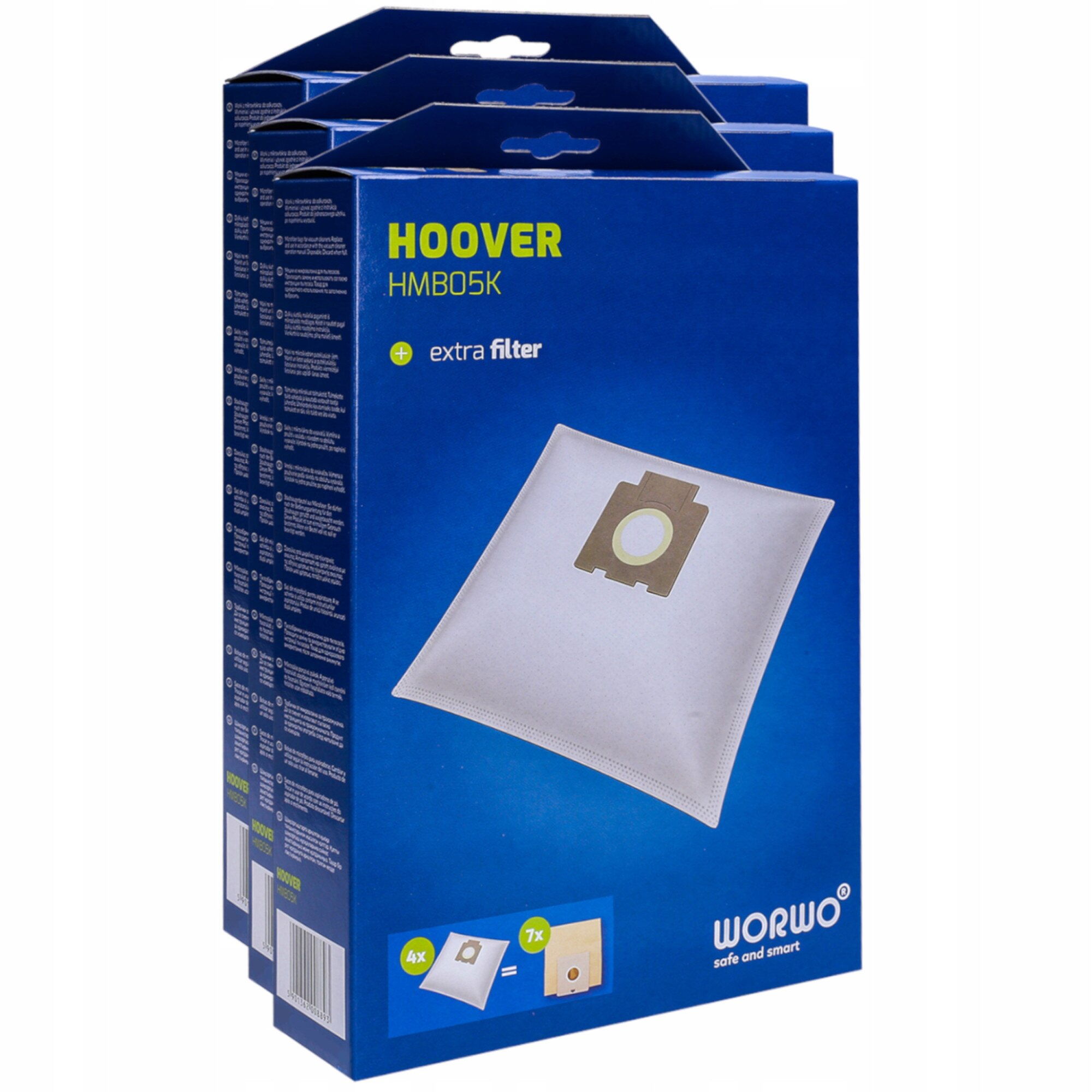 Set 12 saci aspirator, Hoover, Compatibil HOOVER TELIOS EXTRA H81, Cu 3 ...