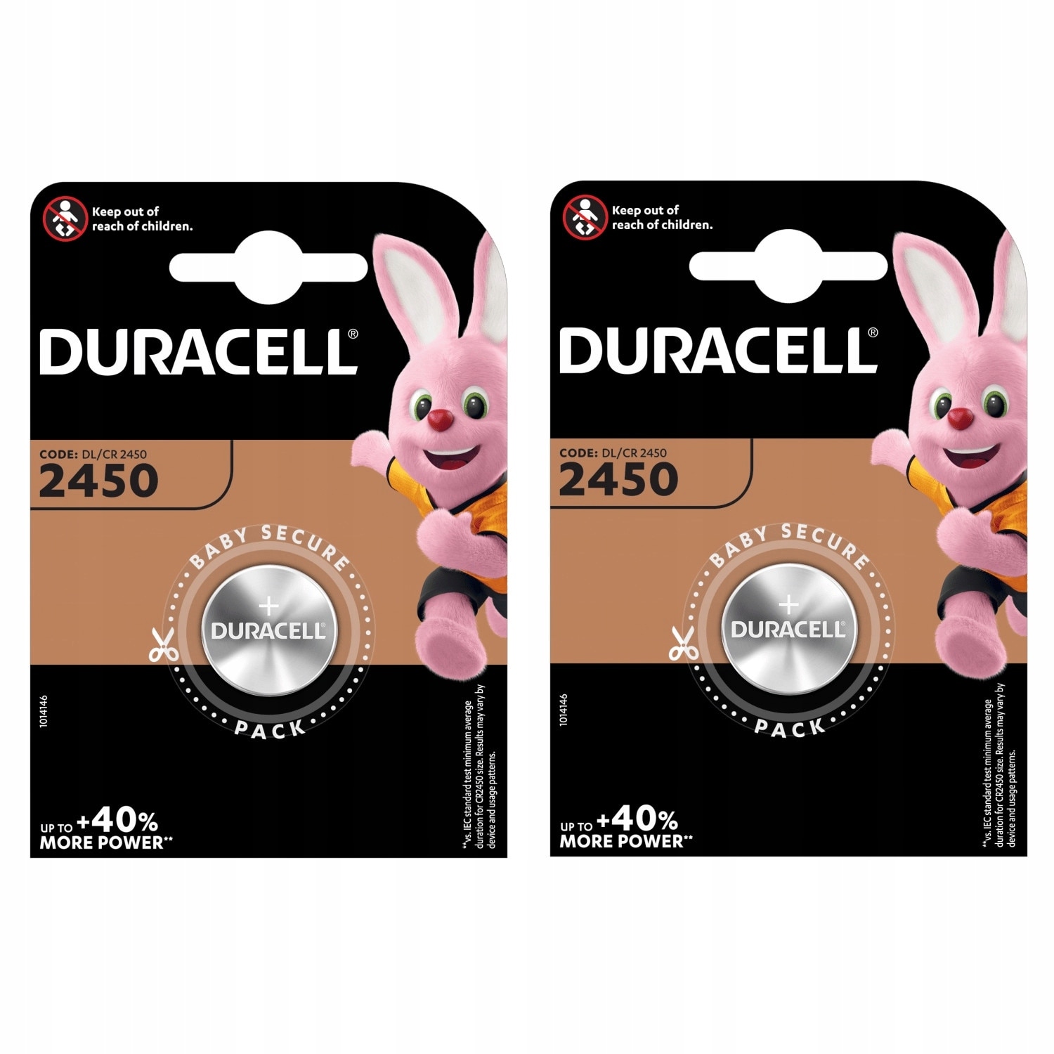 Set 2 baterii, Duracell, Lithium, DL/CR 2450, 3V, 620 mAh, Argintiu ...