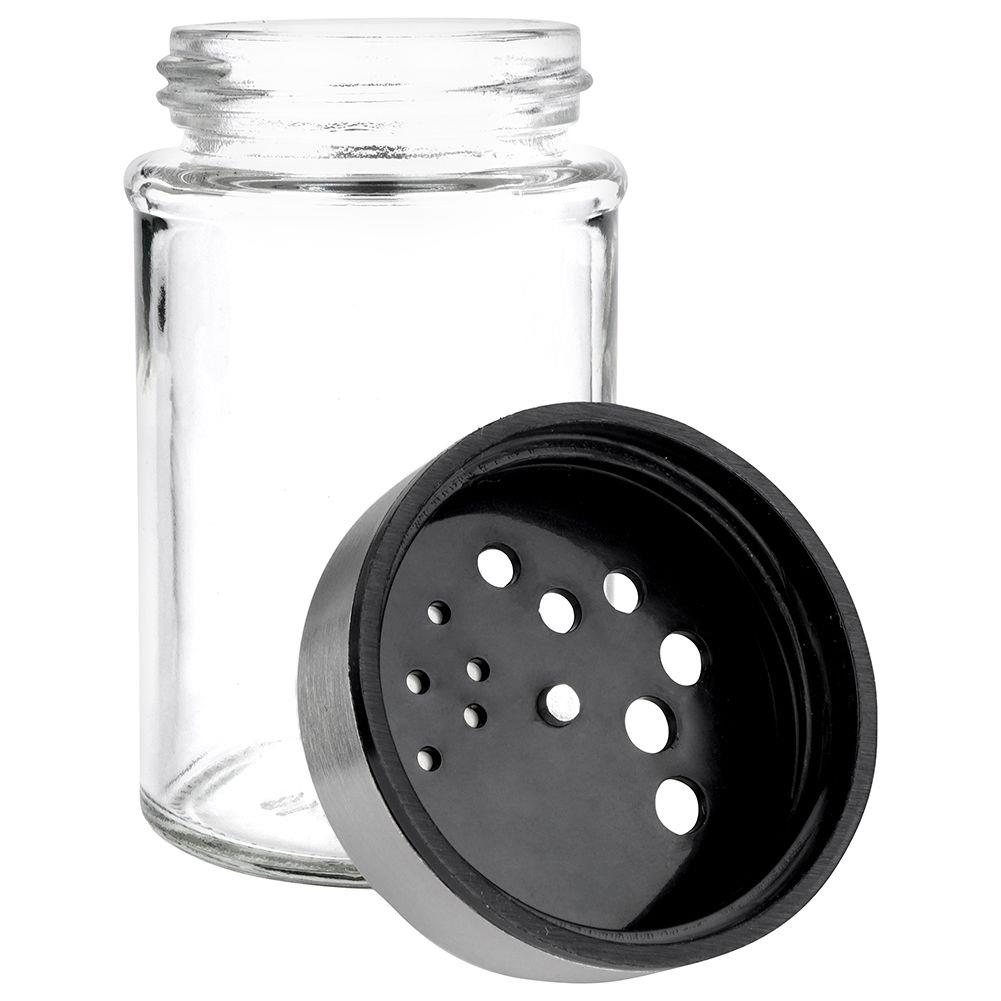 Set 4 recipiente pentru condimente, Orion, Sticla/Inox, 100ml ...