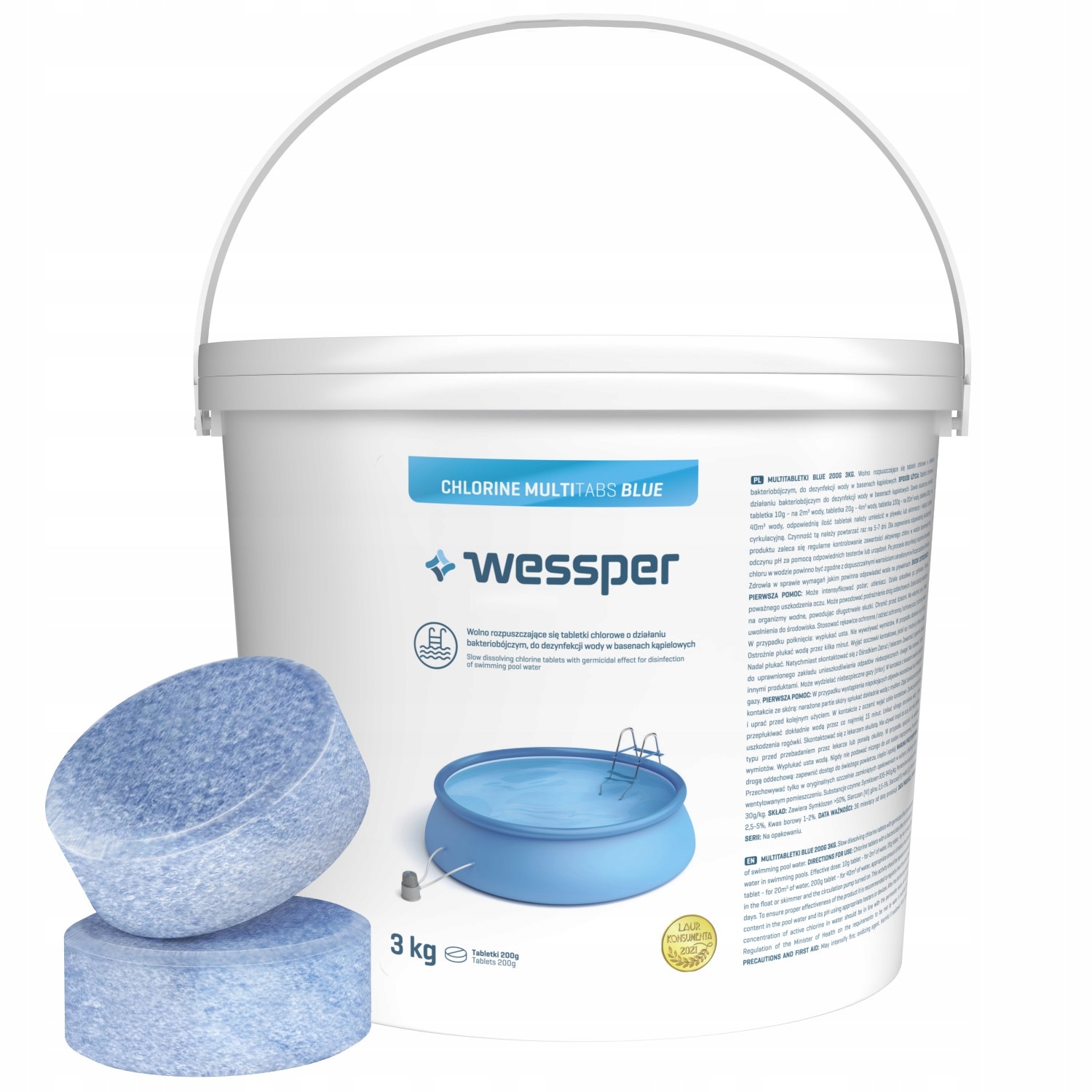 Clor pentru piscina, Wessper, 3kg - eMAG.ro
