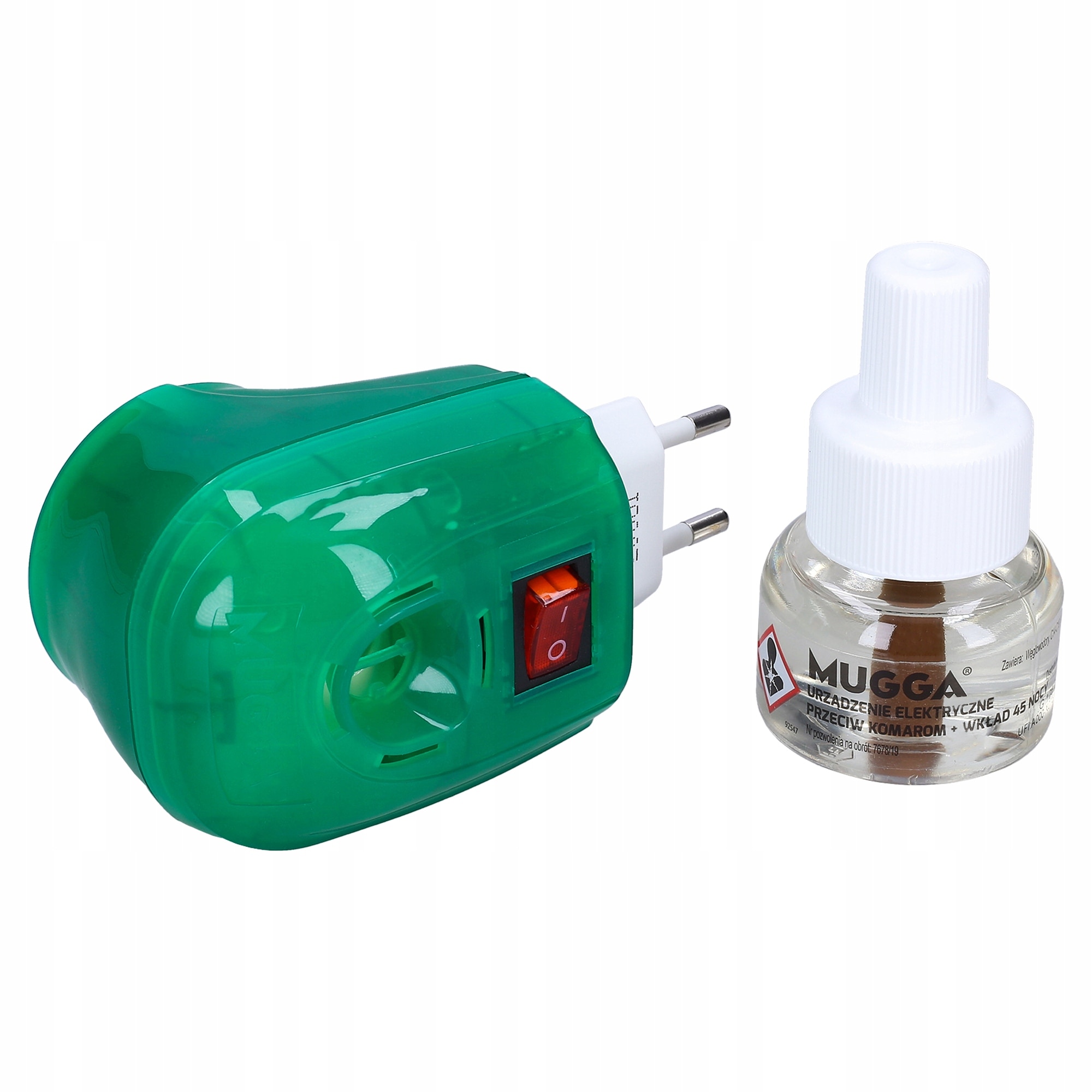 Set aparat cu rezerva anti-tantari, Mugga, 35 ml, Electric, Verde - eMAG.ro