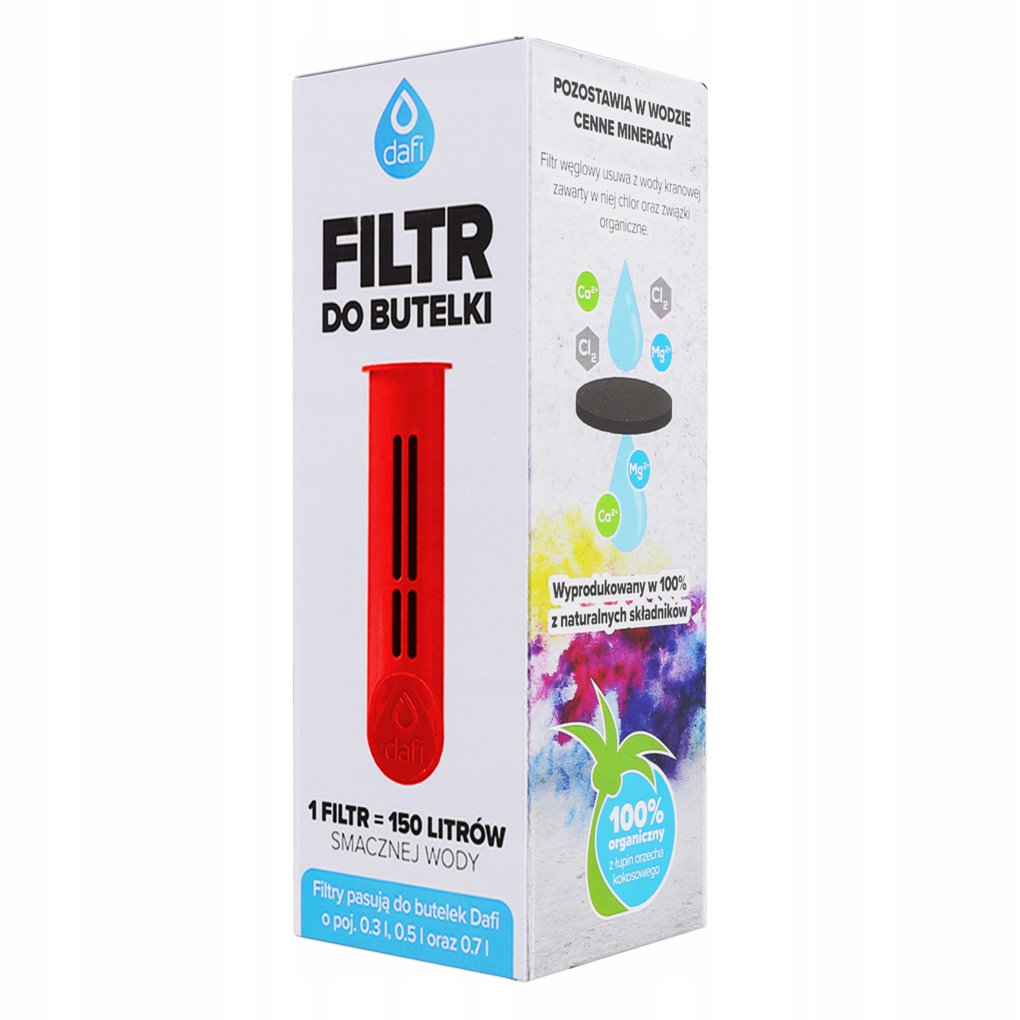 Filtru sticla de apa, DAFI, 150l, Rosu - eMAG.ro