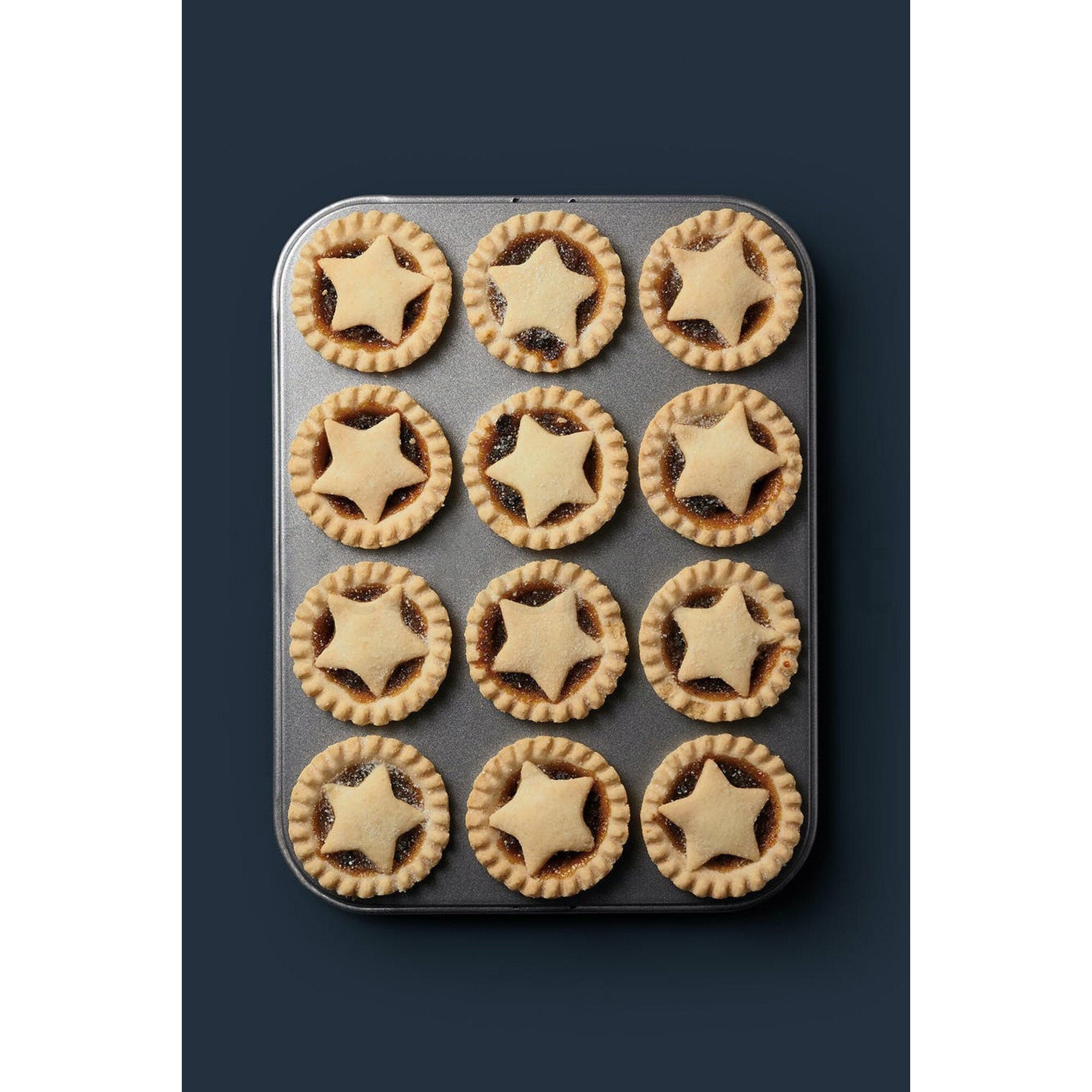 Tava de copt pentru mini-prajituri BackON Doty®, din otel carbon, 12 ...