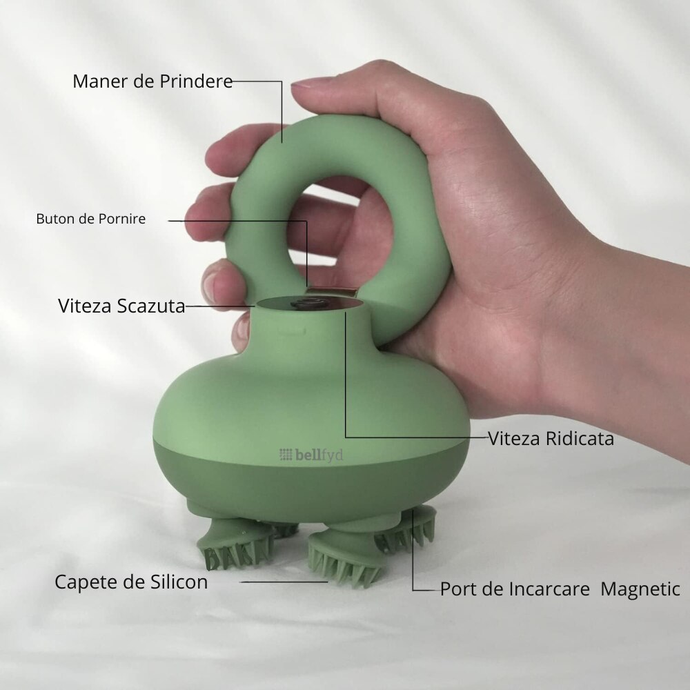 Aparat Profesional pentru Masaj Capilar BellFyd®, cu Acumulator ...