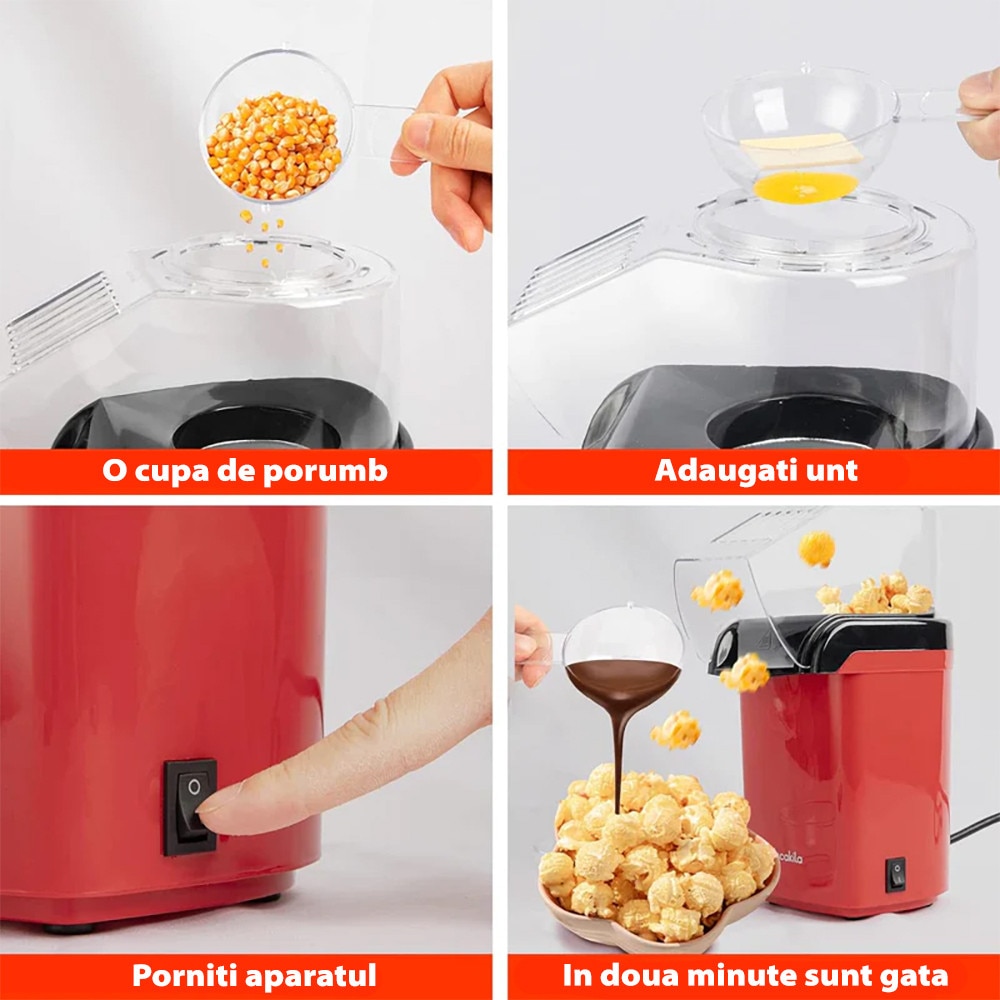 Aparat popcorn, 1200 W, DSP-JMK9001 - eMAG.ro