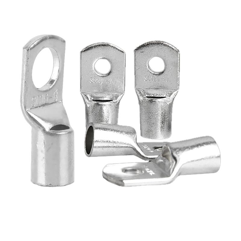 Set 60 terminale cabluri electrice, Cupru, 8 Dimensiuni, Argintiu - eMAG.ro