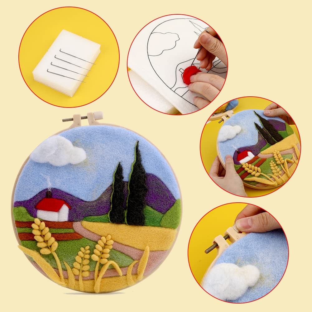 Комплекти за плъстене с игла Art Craft Walalla Многоцветен Emag Bg