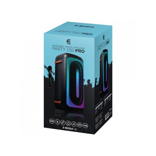 Boxa E-Boda Party 150 Pro, Bluetooth, Negru - eMAG.ro