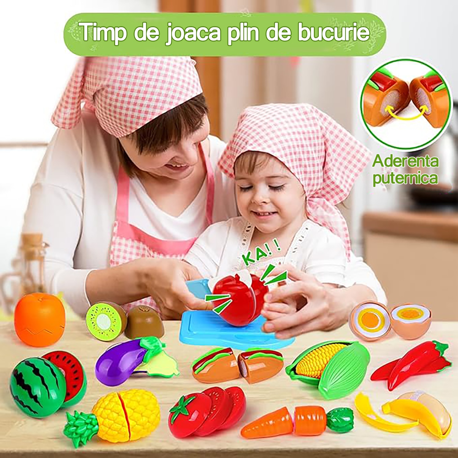 Set de joaca bucatarie pentru Copii, BYONDSELF®, Simulare Gatit, 40 ...
