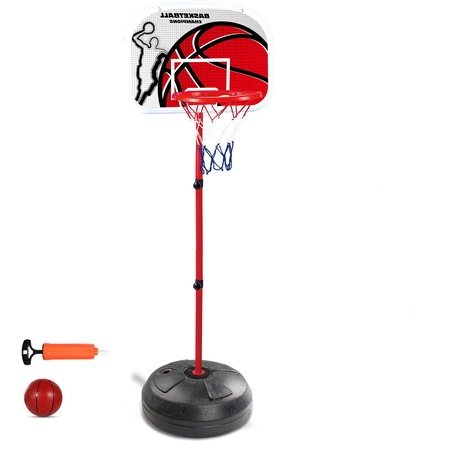 Set Cos De Baschet Copii Cu Picior KidProtect®, Minge Inclusa, Inel ...