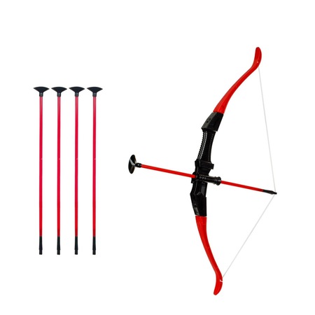 Set de tragere pentru copii, arc cu 5 sageti, 63,5 cm - eMAG.ro