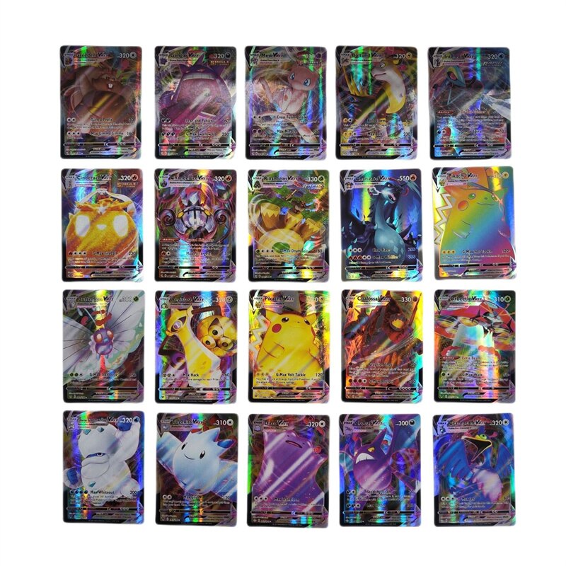 Set carti Societate Duoqu, 100 Carti Pokemon V-Max, Multicolor - eMAG.ro