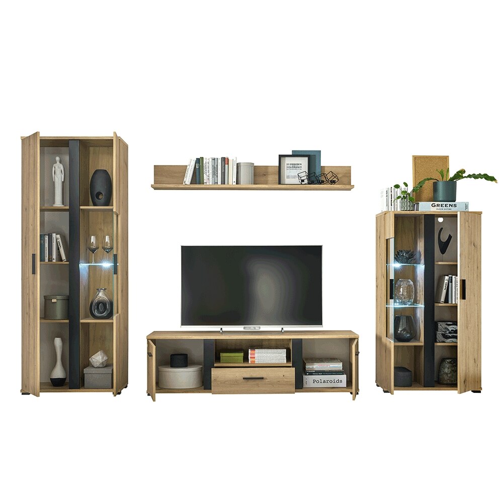 Kondela, Canode, élő fal világítással, tölgy kézműves / fekete - eMAG.hu