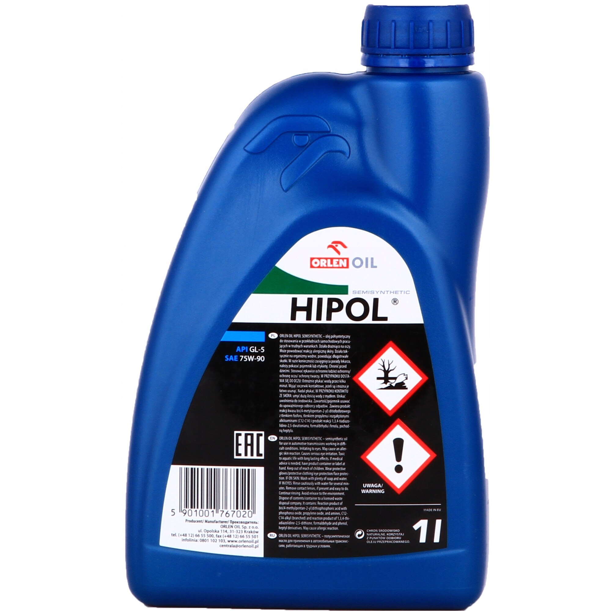 Ulei transmisie Orlen HIPOL GL-5, polisintetic, 75W90, 1L - eMAG.ro